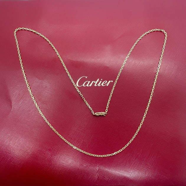 CARTIER 18kt Rose Gold 24 Inch Chain Necklace QD Jewelry